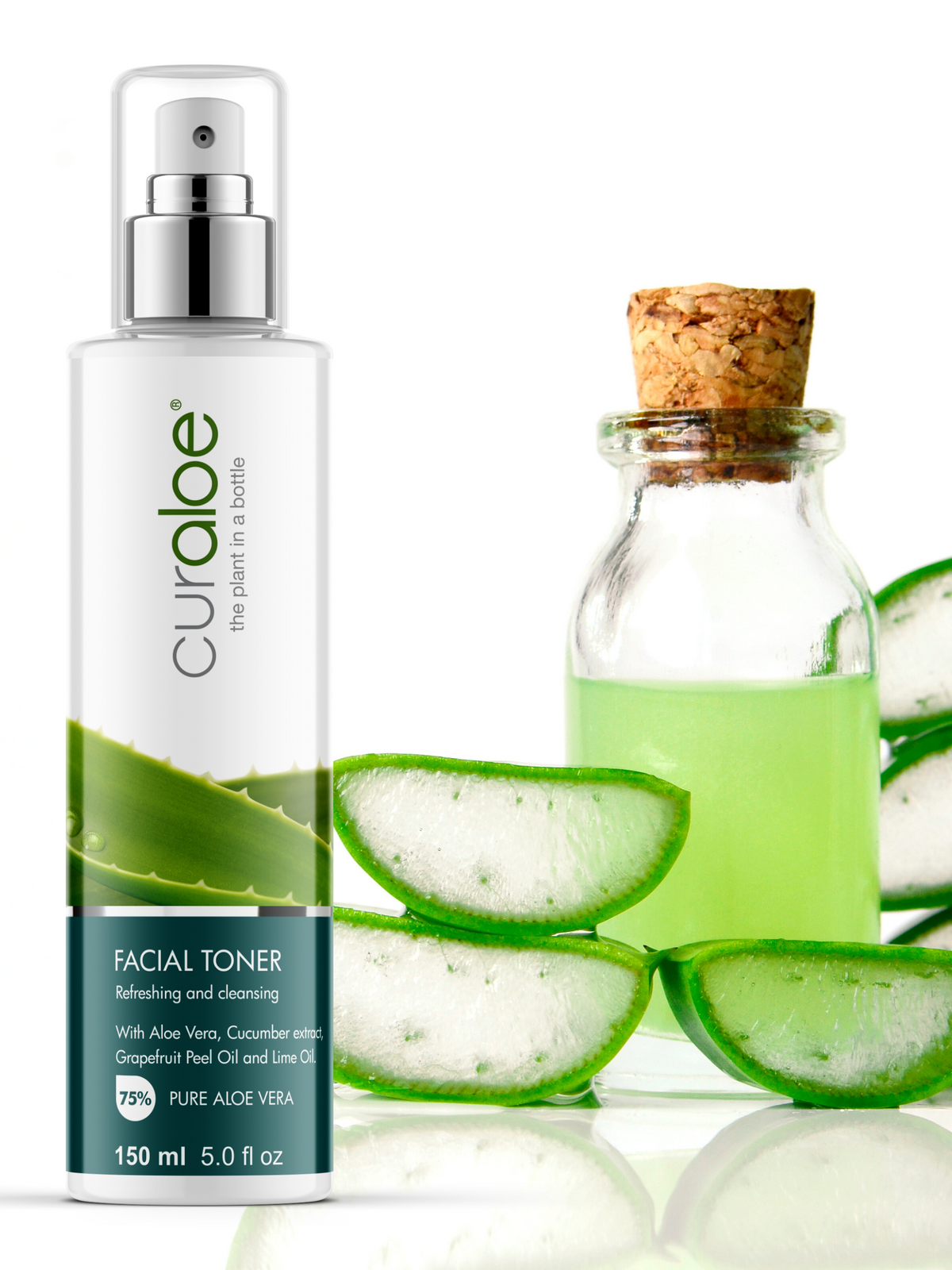 75% Aloe Vera Facial Toner | Cleans the Pores | Curaloe®